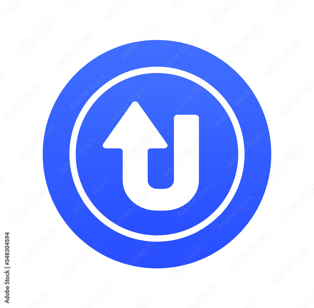 blue arrow sign Stock Vector | Adobe Stock