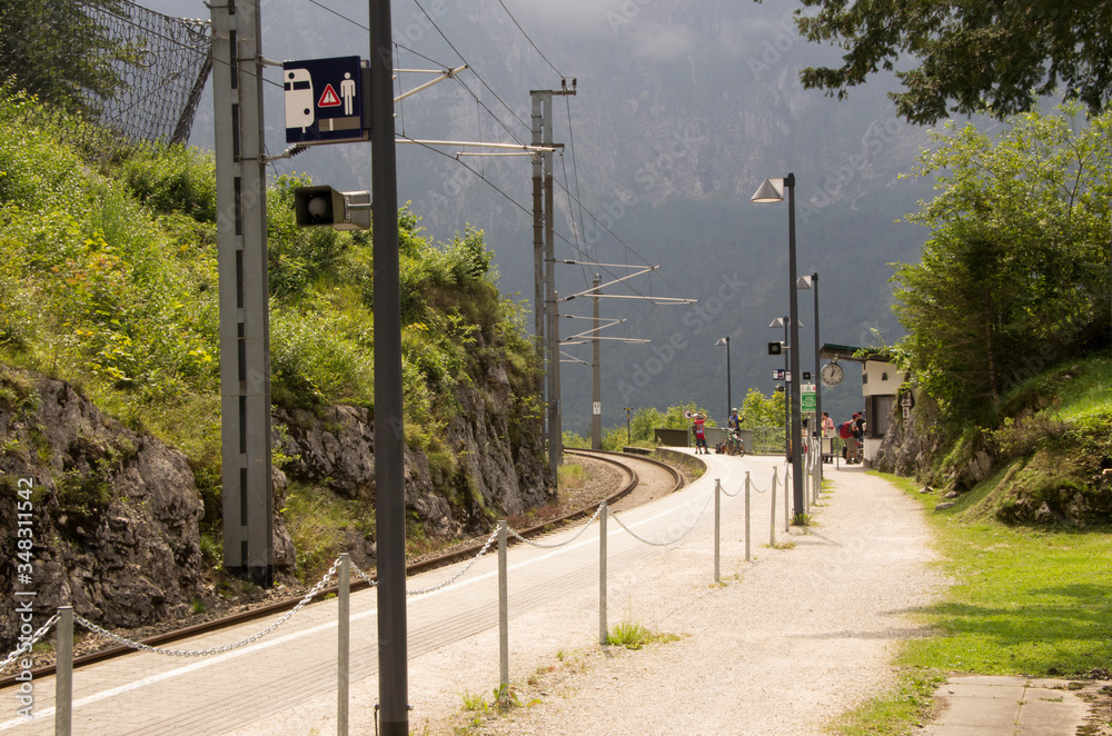Hallstatt Bahnhof Railway Station OBB, Austria Stock Photo | Adobe Stock