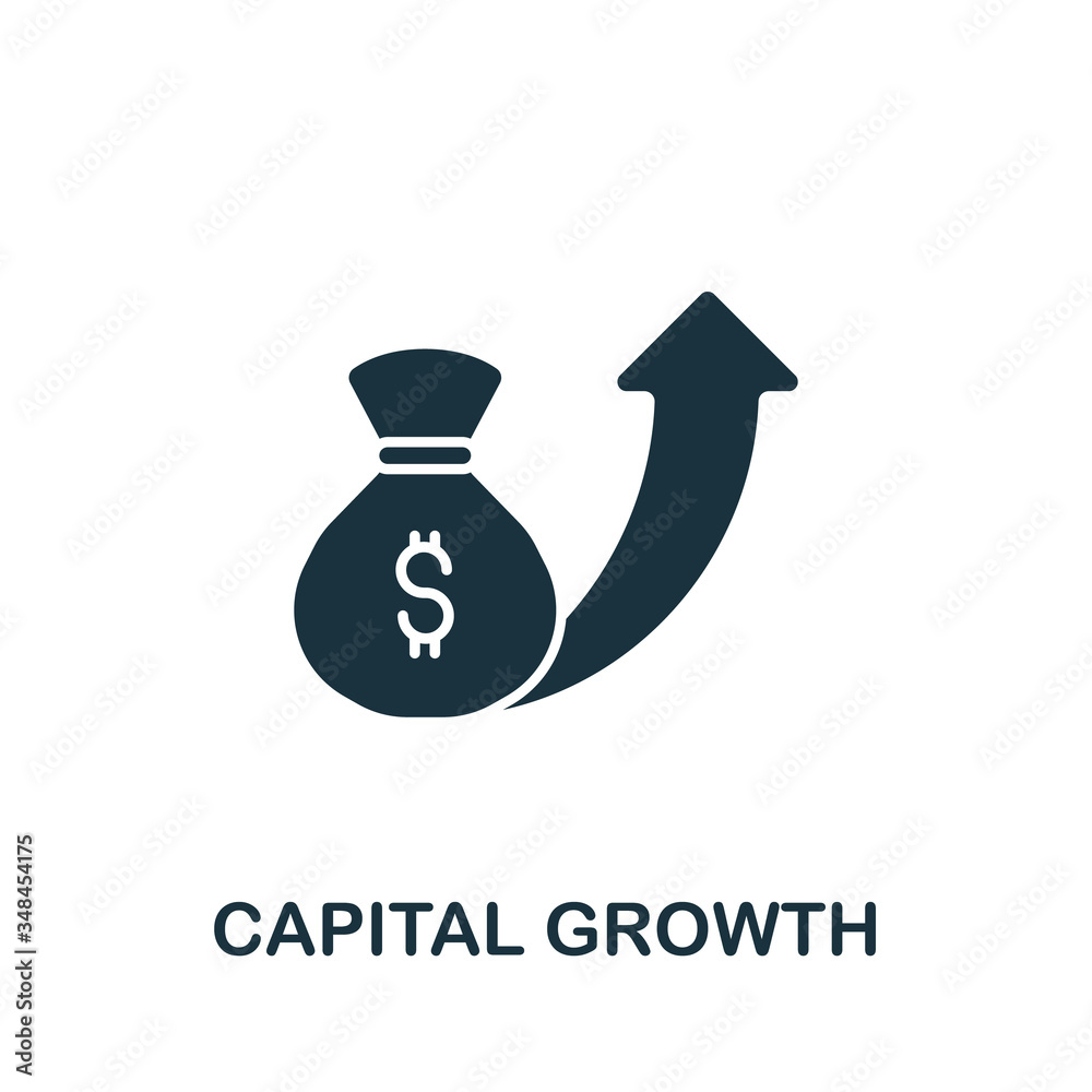 Capital Growth icon from investment collection. Simple line Capital ...