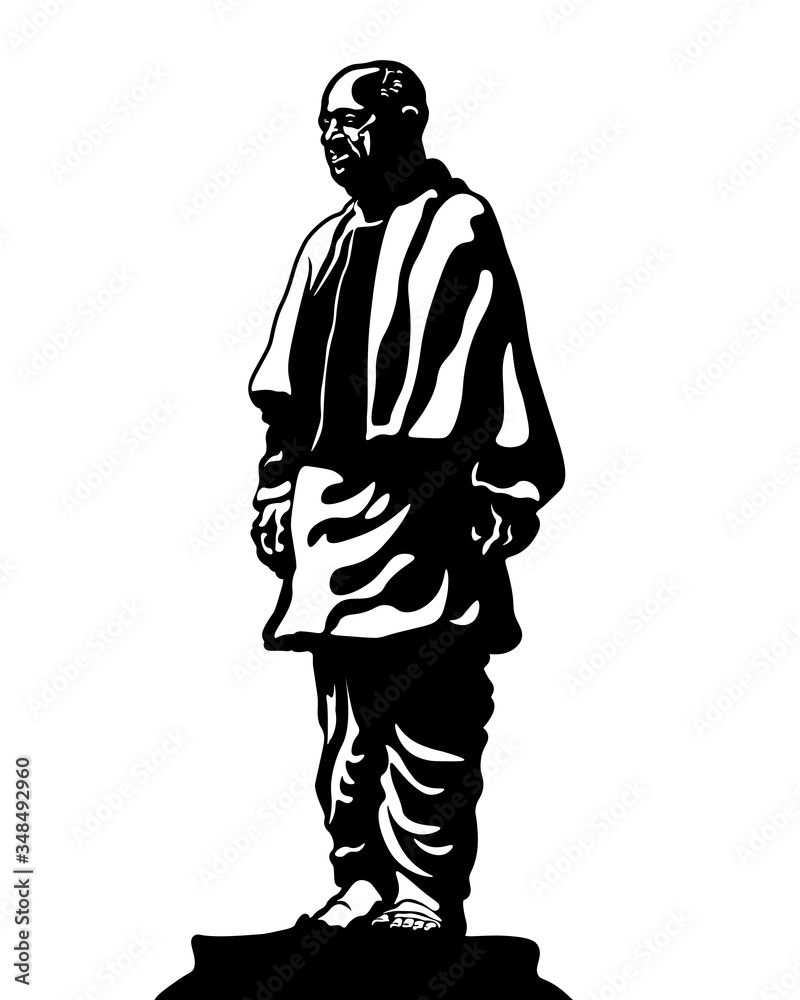 Statue of Unity Stock Vector | Adobe Stock