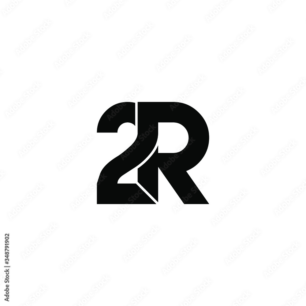 Vector de Stock 2r letter original monogram logo design | Adobe Stock