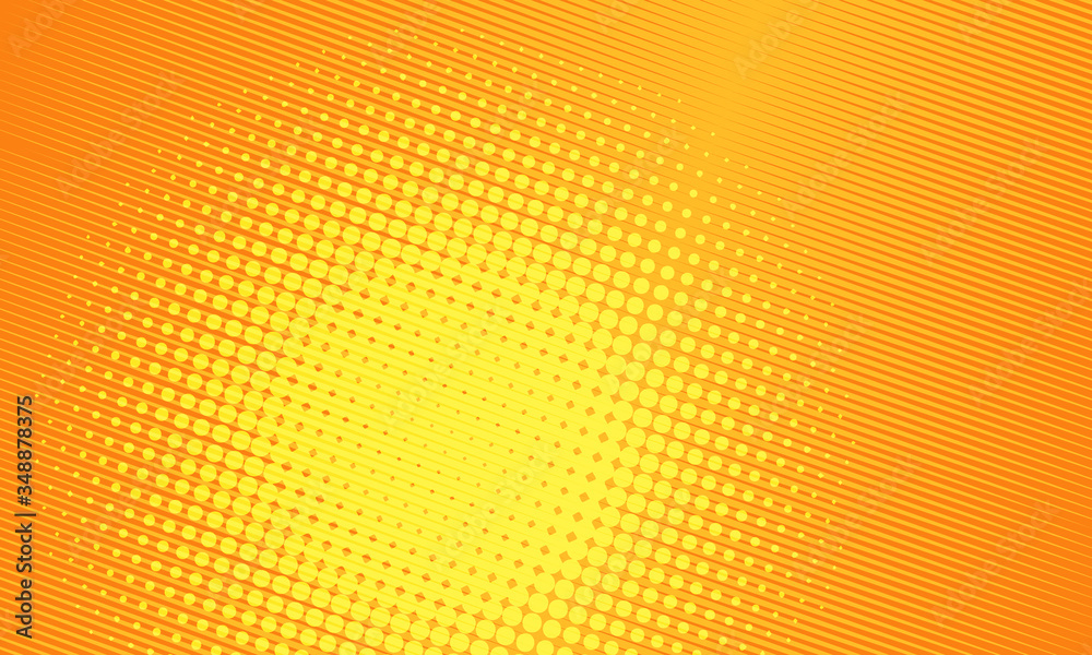 Orange pop art background Stock Vector | Adobe Stock