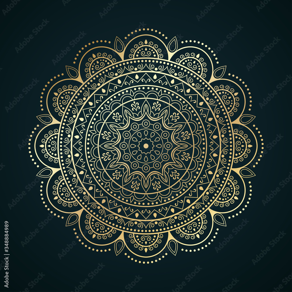 Radial Geometric Pattern Stock Vector | Adobe Stock