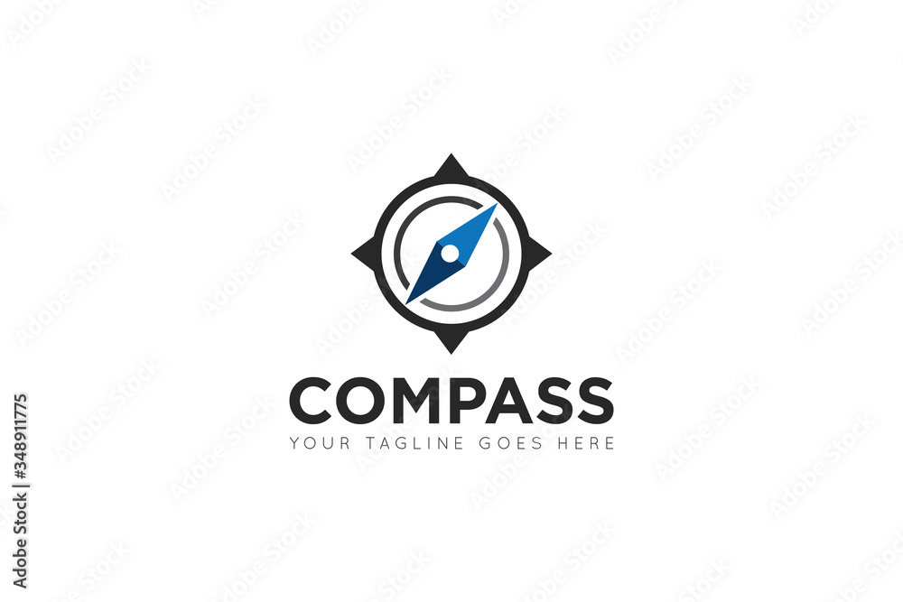compass logo and travel navigation icon vector illustration Stock ...