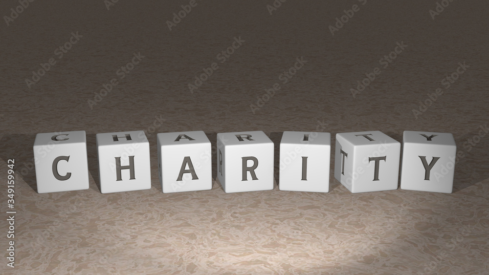 CHARITY built by dice letters and color crossing for the related ...