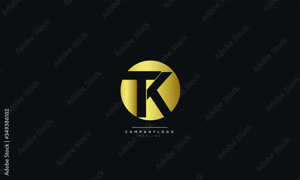 Letter TK Logo Alphabet Design Icon Vector Symbol Stock Vector | Adobe ...
