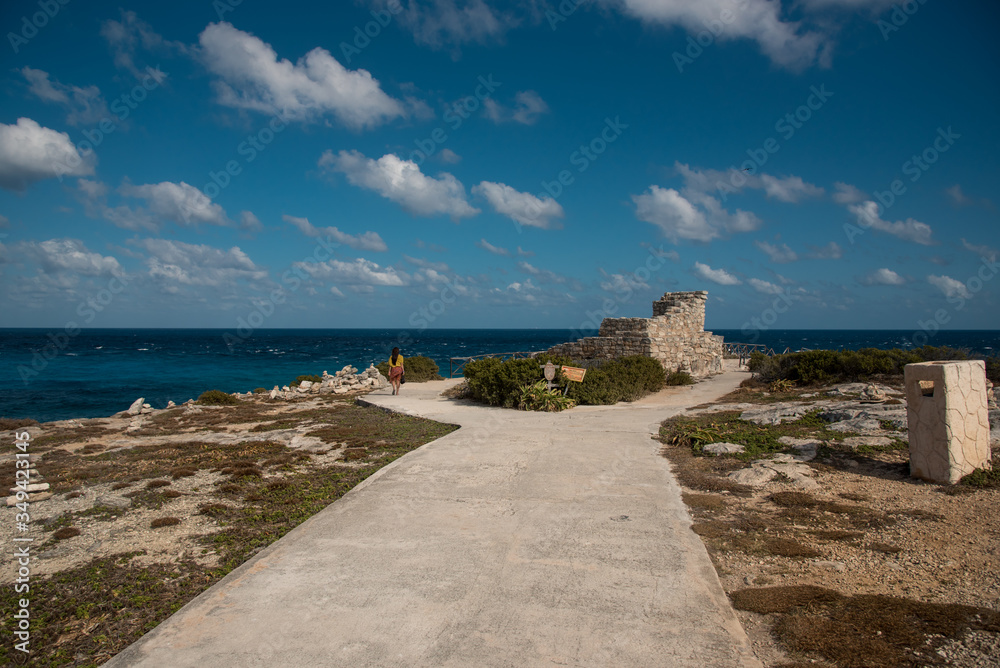 Punta Sur, Isla Mujeres / Mexico Ixchel Temple, Mayan archaeological ...