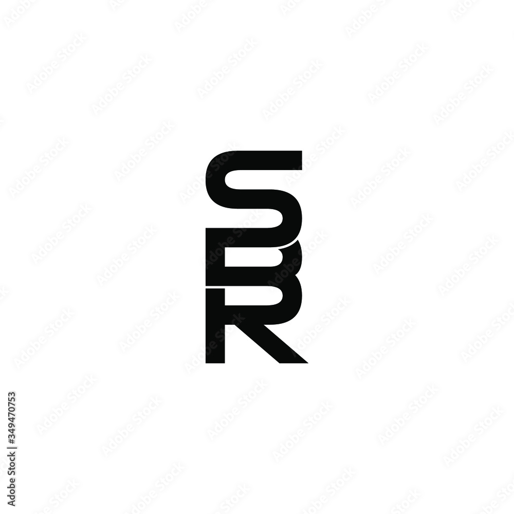 sbr letter original monogram logo design Stock Vector | Adobe Stock