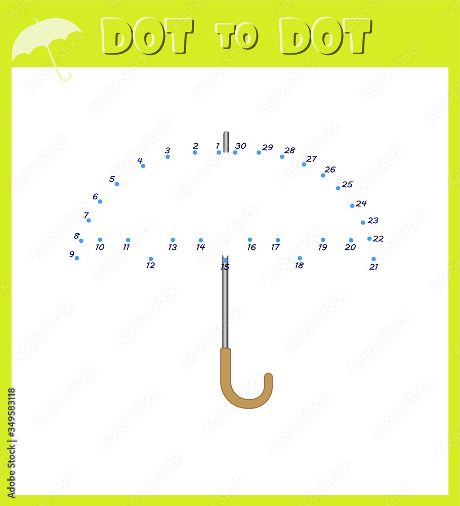 Dots to dots game with numbers, Connect the dots picture puzzle and ...
