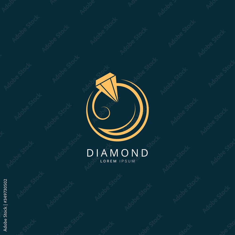 Jewelry and Diamond icon logo concept design template Stock Vector ...