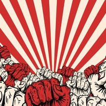 Raised Fists Freedom Art Print Free Stock Photo - Public Domain Pictures