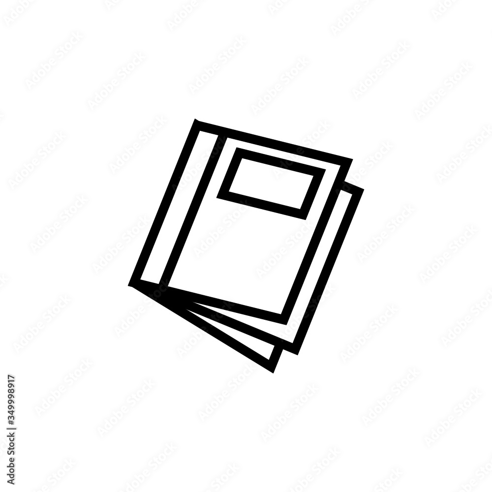 Catalogue vector icon, catalogue icon symbol sign in outline, lineart ...