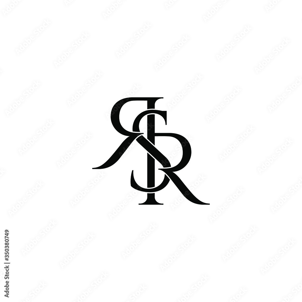 rsr letter original monogram logo design Stock Vector | Adobe Stock