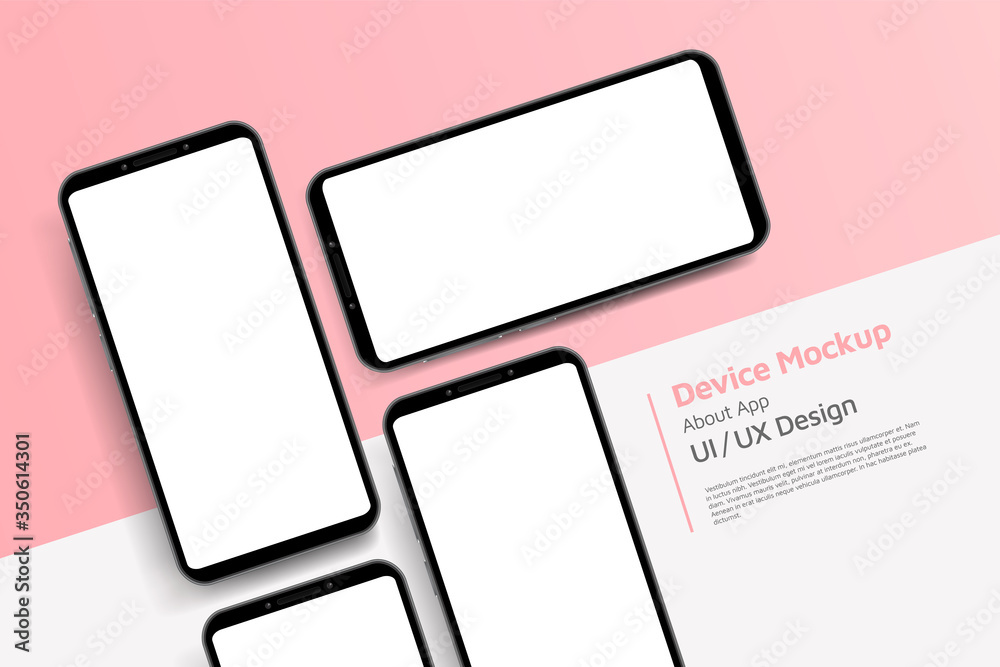 Smartphone isometric perspective view. Template for infographics or ...