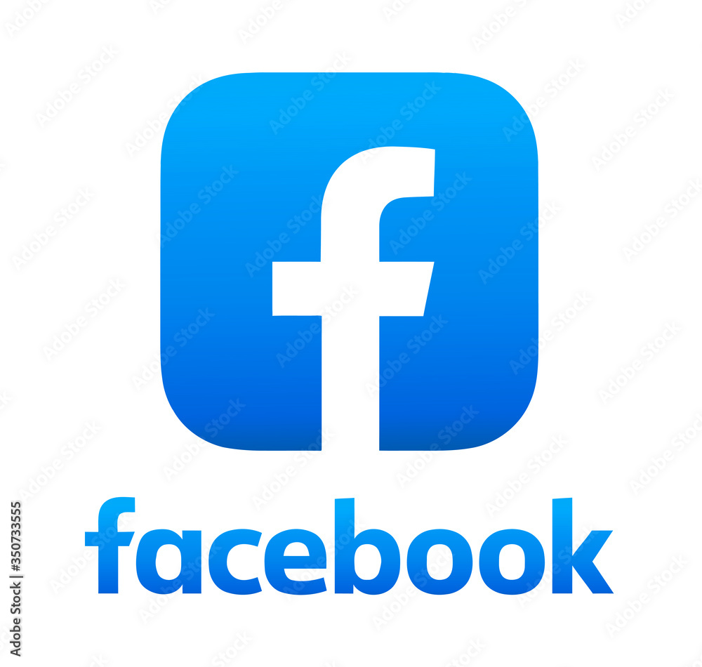 Ilustración de Stock facebook logo. facebook icon. facebook download | Adobe Stock