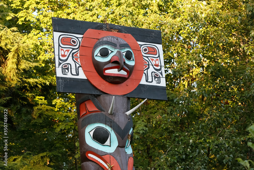Totem Poles of North American Indigenous Peoples. Stock Photo | Adobe Stock