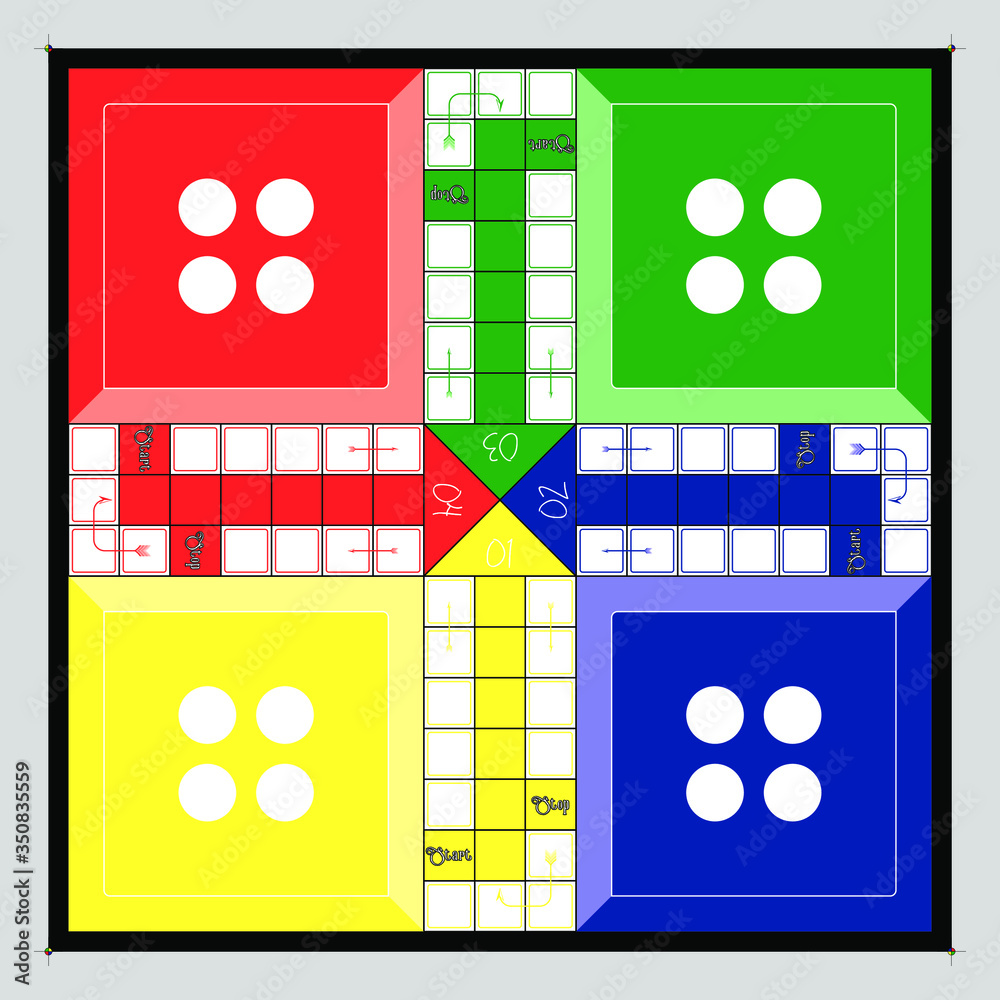Ludo board game - Ready to print Vector Stock Vector | Adobe Stock