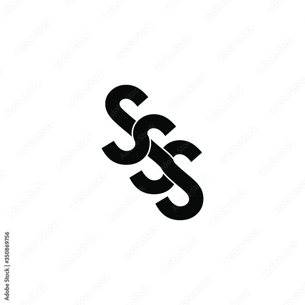 sss letter original monogram logo design Stock Vector | Adobe Stock