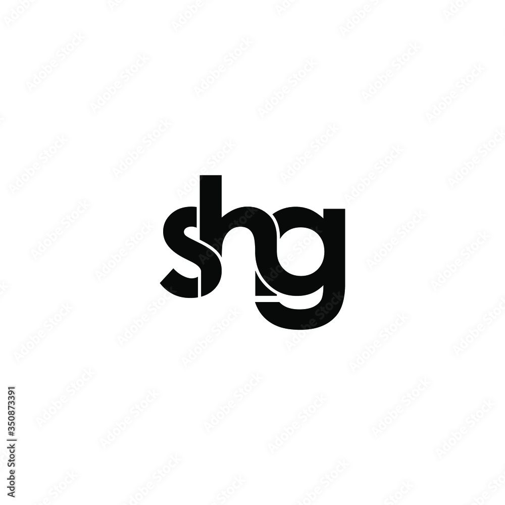 shg letter original monogram logo design Stock Vector | Adobe Stock
