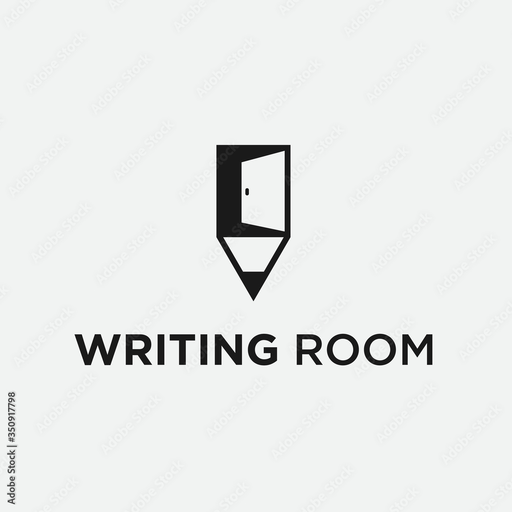 pen room logo. door icon Stock Vector | Adobe Stock