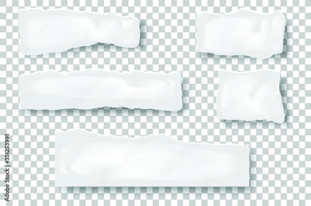 Torn paper edges for background. Ripped paper texture on transparent ...