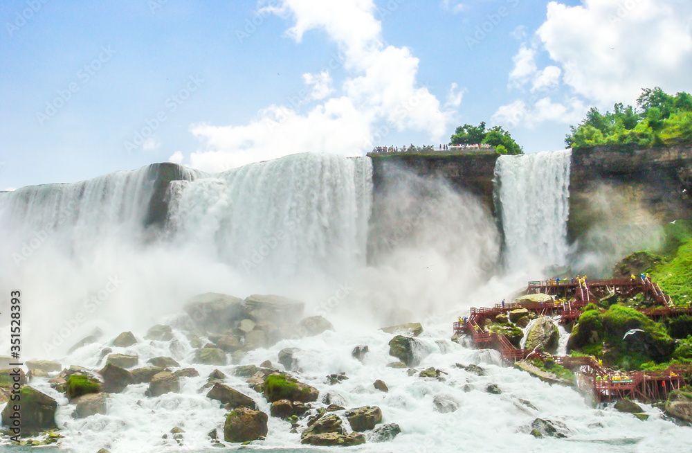 Niagara Falls, Horseshoe Falls, also known as Canadian Falls, is the ...