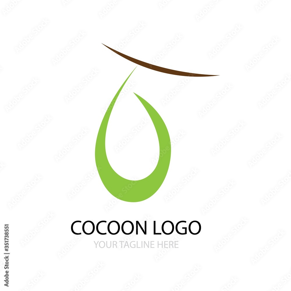 cocoon logo vector design Stock Vector | Adobe Stock