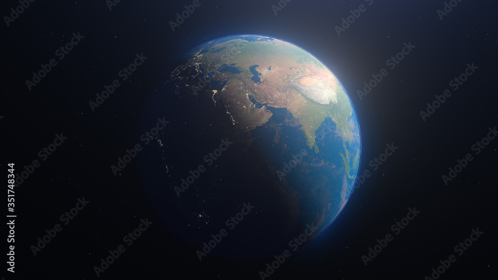 Planet earth globe at night. Highly detailed. Elements of this image ...