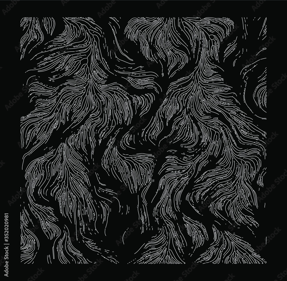 Generative Art with Visualization of Random Perlin Noise. Conceptual ...