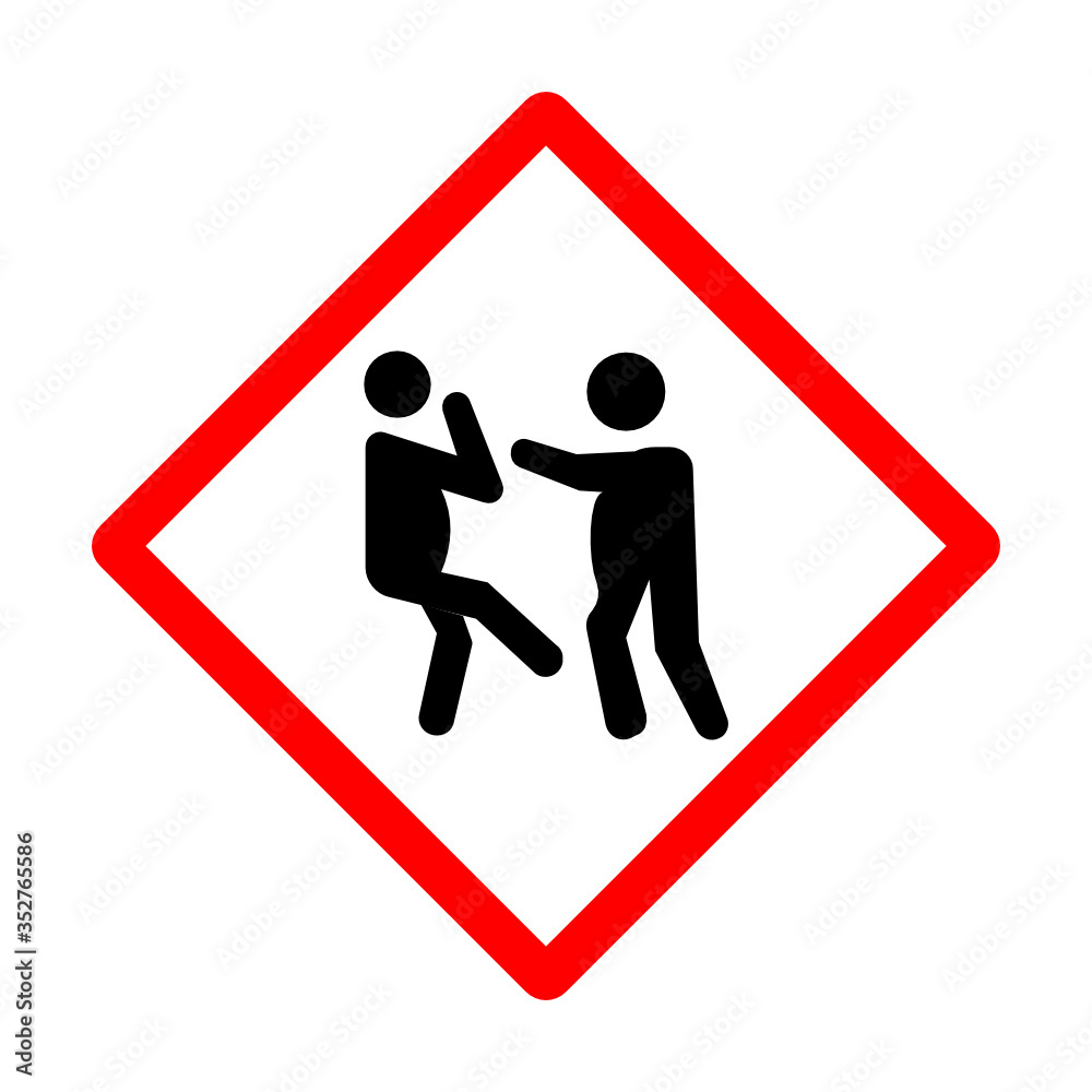 No Rough Play in pool area concept vector red color icon design, Pool ...