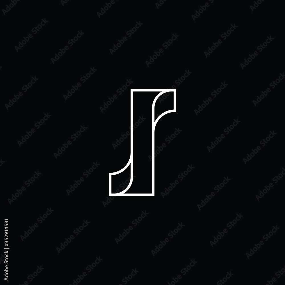 Professional Innovative Initial JR logo and RJ logo. Letter JR RJ ...