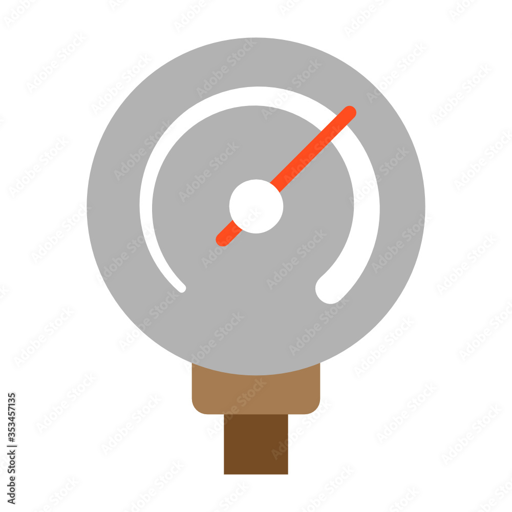 psi measuring instrument vector Color Icon design, Tire Repair Tools ...