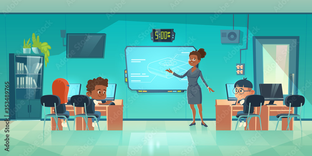 Academic Computer Cartoon