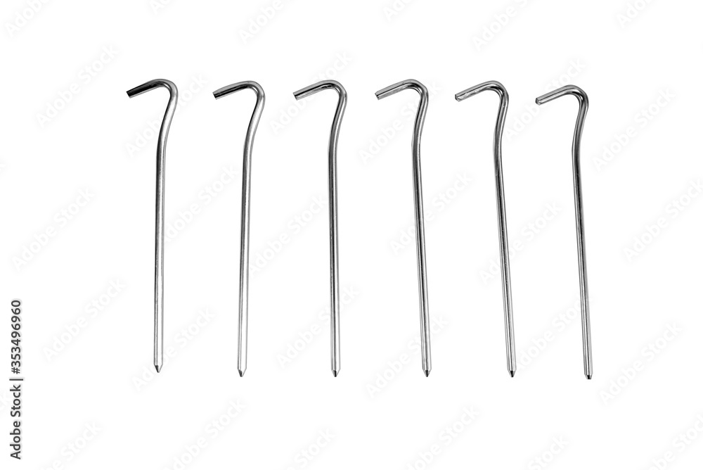 isolate of aluminium anchor tent to hold the tent to prevent the wind ...