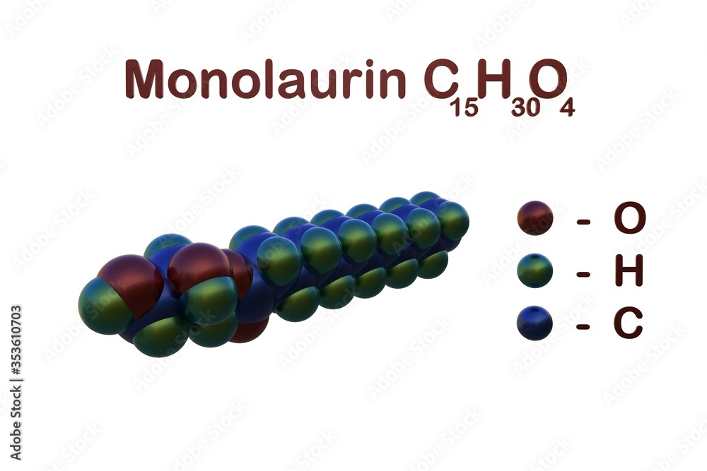 Structural chemical formula and space-filling molecular model of ...