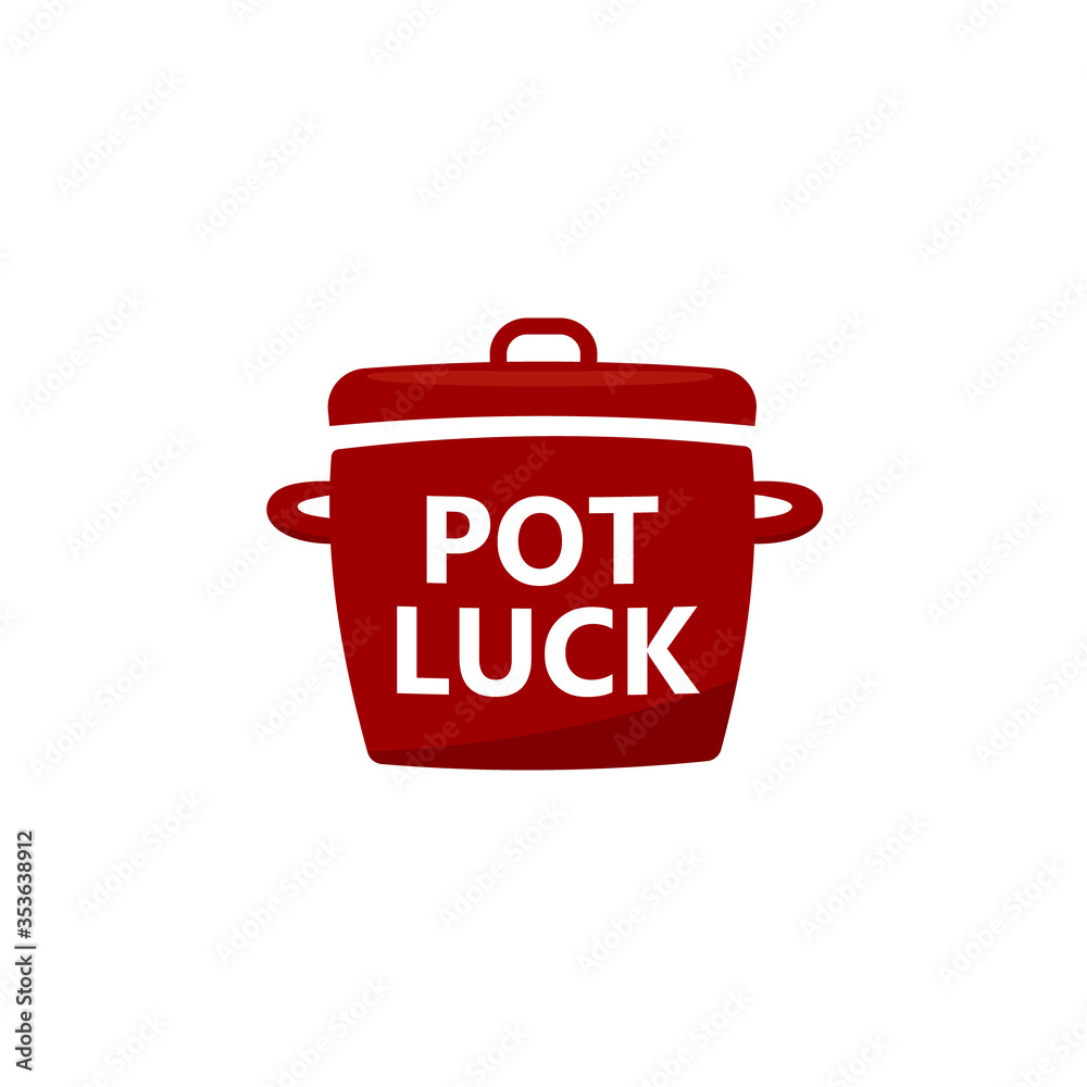 Potluck party icon. Clipart image isolated on white background Stock ...