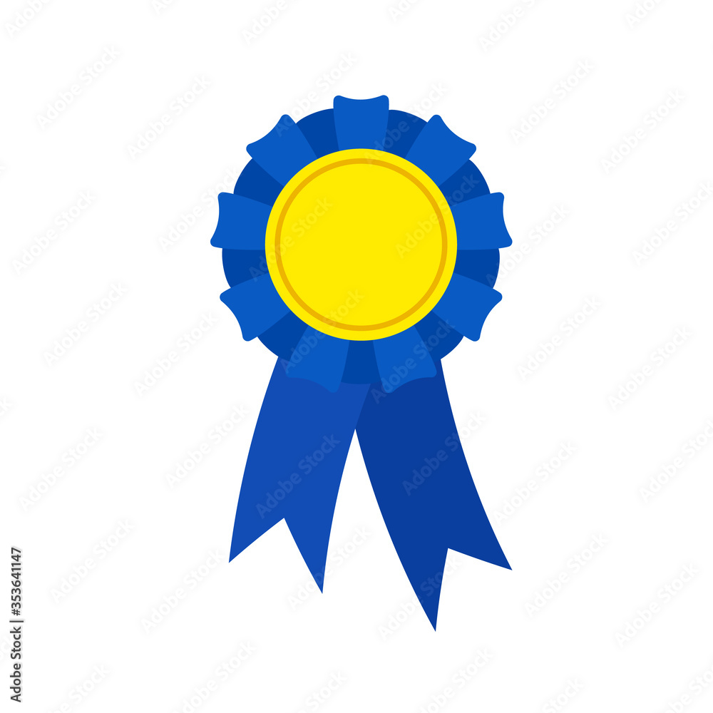 Honorable mention ribbon. Clipart icon image isolated on white ...
