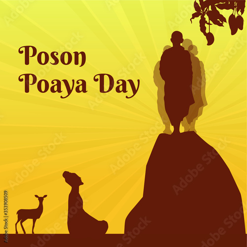 poson poya dya vector illustration Stock Vector | Adobe Stock