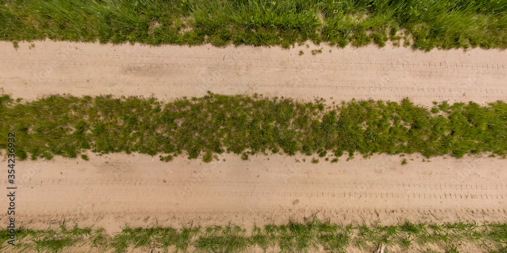 view from above on texture of gravel road Stock Photo | Adobe Stock