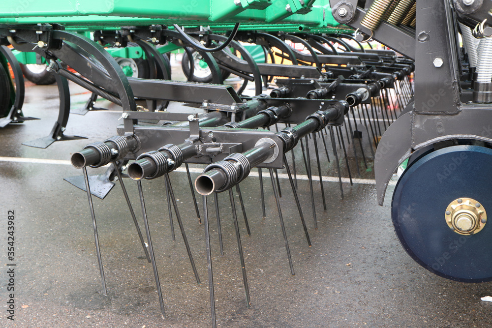 Parts and components of agricultural machines. Plough. Harrow ...