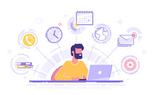 Multitasking Man Free Stock Photo - Public Domain Pictures