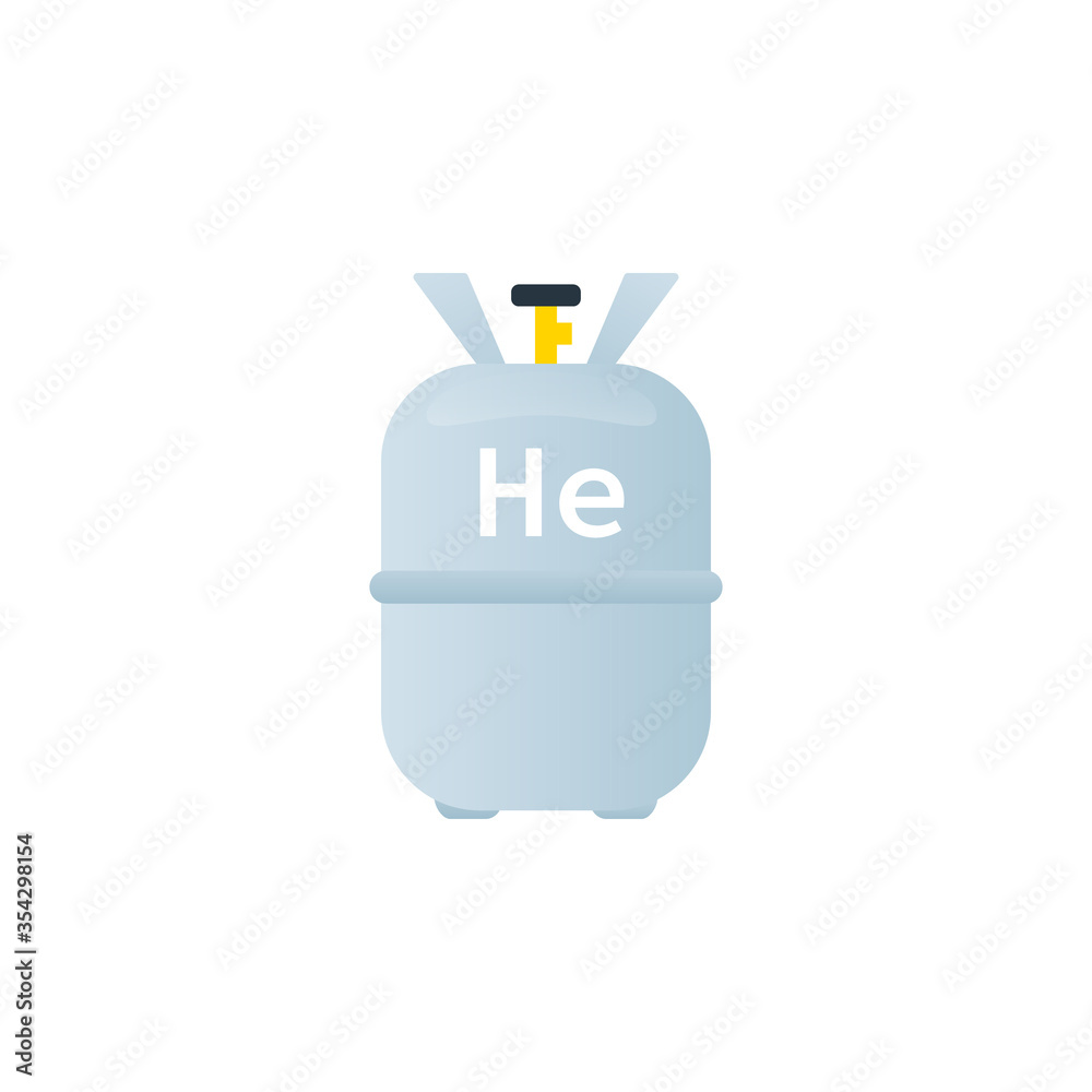 Helium tank icon. Clipart image isolated on white background Stock ...