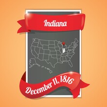 Indiana State Poster Free Stock Photo - Public Domain Pictures