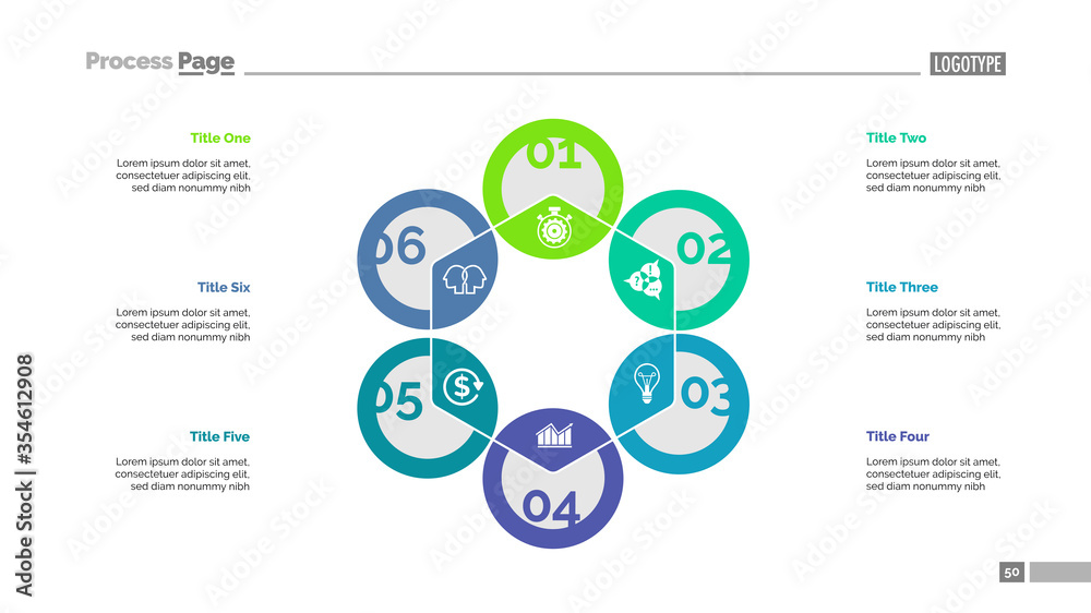 Hexagon chart. Process diagram, cycle graph, layout. Creative concept for infographics ...