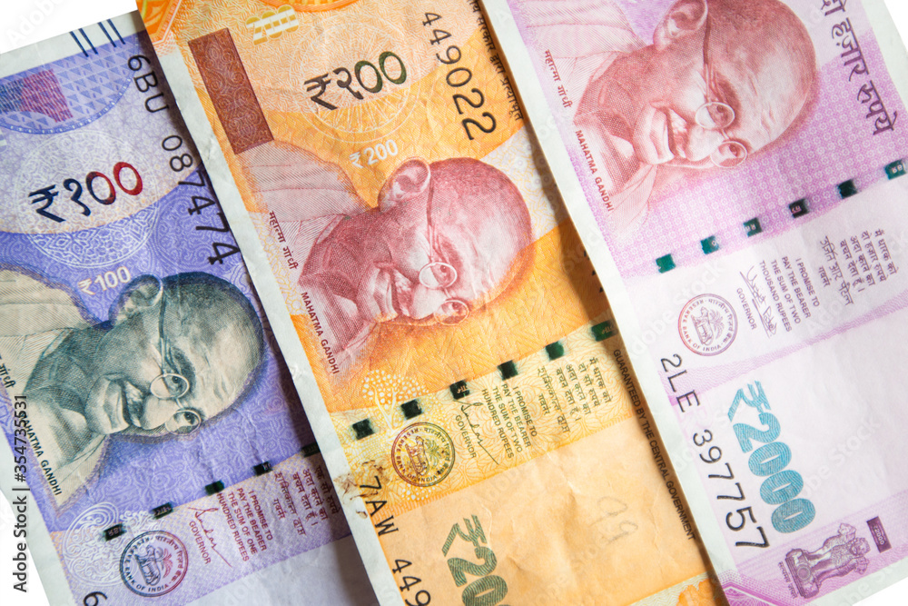 indian rupee banknotes Stock Photo | Adobe Stock
