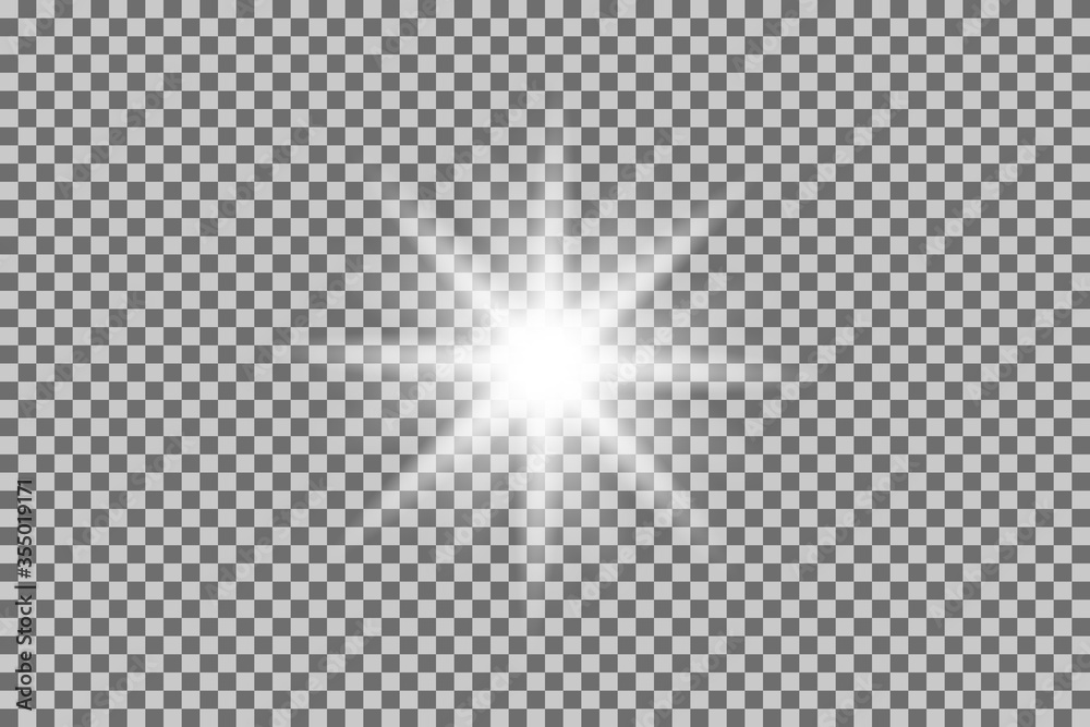 White light effect. Png shine glow isolated on tranaparent background ...