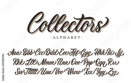 Collectors Premium Script Font Design Vector Alphabet Buy This Collectors Premium Script Font Design Vector Alphabet Buy This