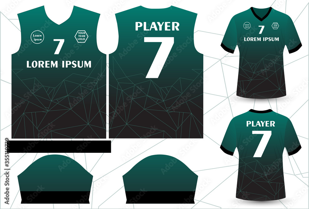 football , soccer jersey sport pattern and design Stock Vector | Adobe ...
