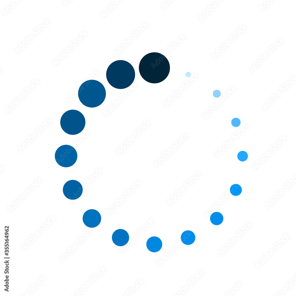 Image vectorielle Stock Circle loader. Wait load spinning circle ...