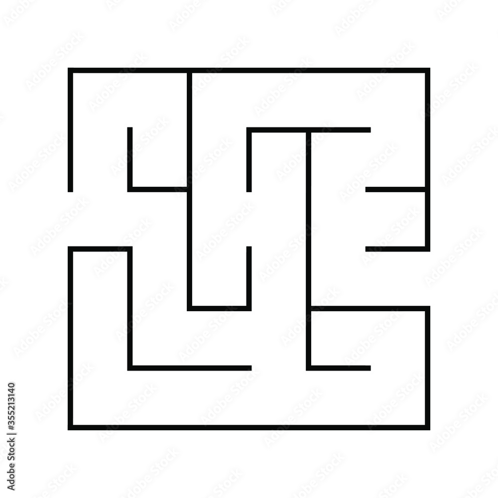 Education logic game. Find right way. Labyrinth, conundrum for kids ...